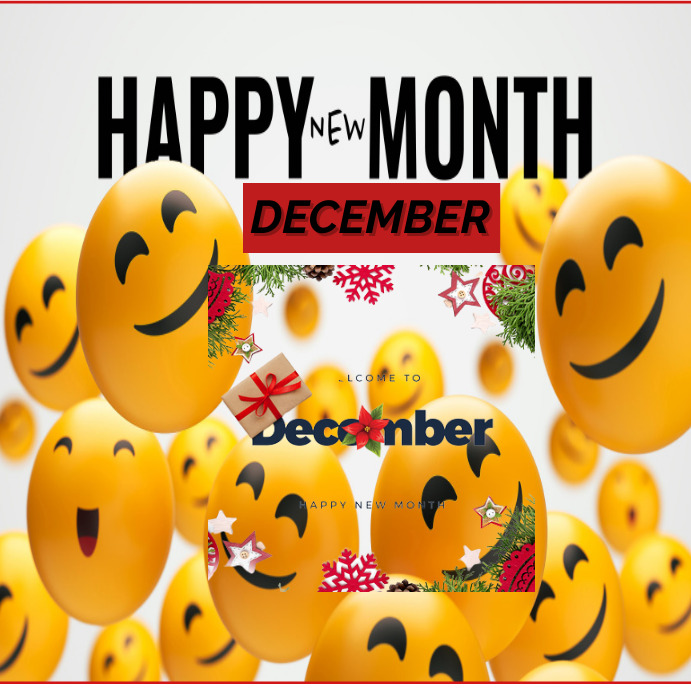 Happy New Month December Template | PosterMyWall