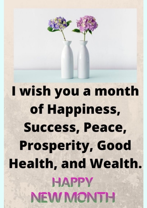 Happy new month Template | PosterMyWall