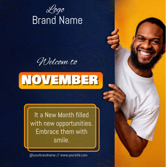 Happy new month design Template | PosterMyWall