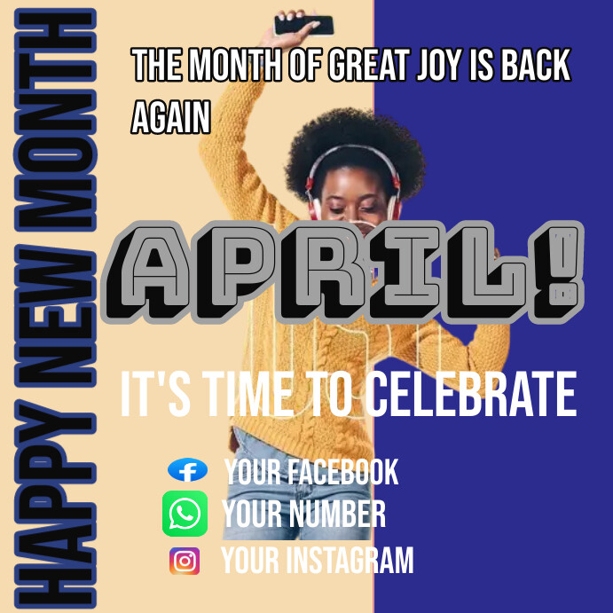 Happy New month Template | PosterMyWall