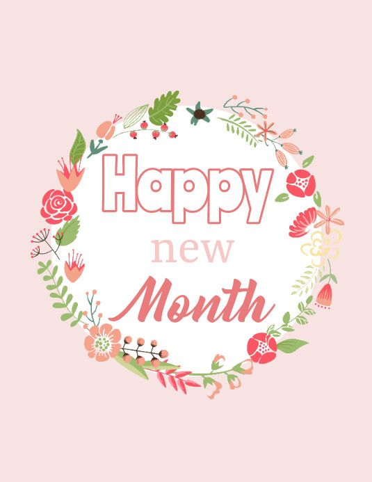 Plantilla de Happy new month | PosterMyWall