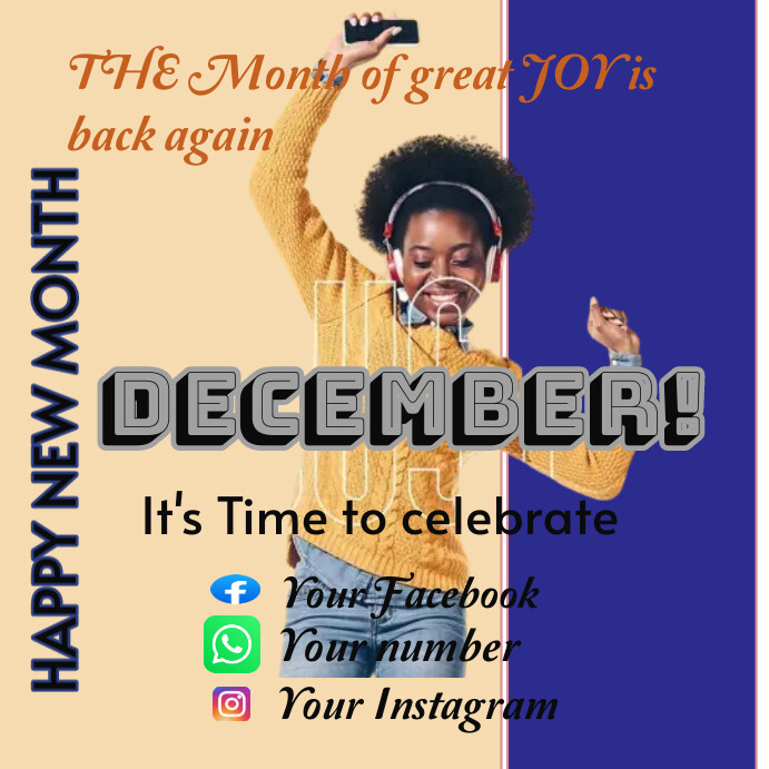 Happy New month Template | PosterMyWall