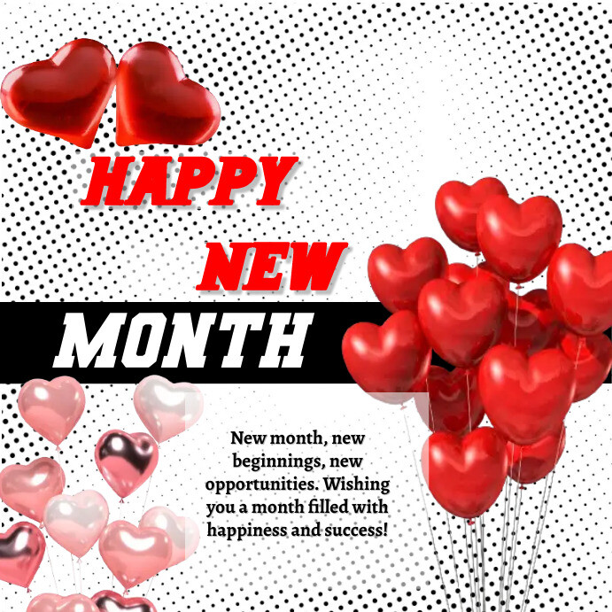 HAPPY NEW MONTH Template | PosterMyWall