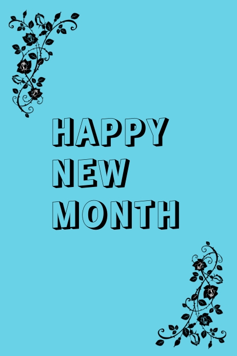 HAPPY NEW MONTH Template | PosterMyWall