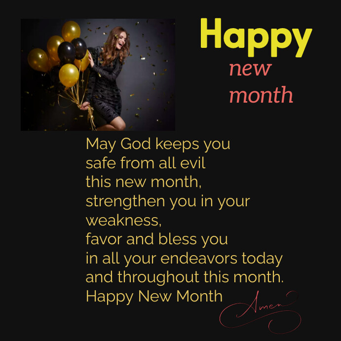 Happy new month Template | PosterMyWall