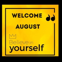 Happy New Month August Greetings, New Month V Template | PosterMyWall