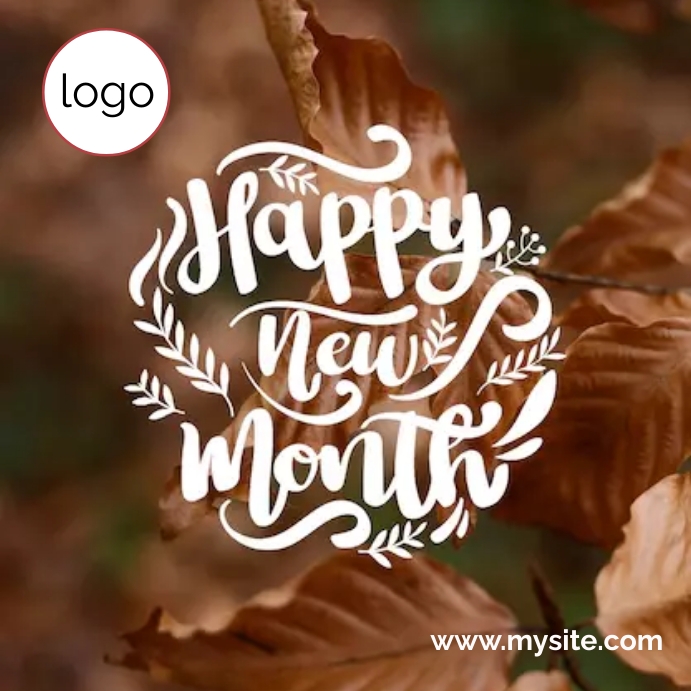 Plantilla de Happy new month | PosterMyWall