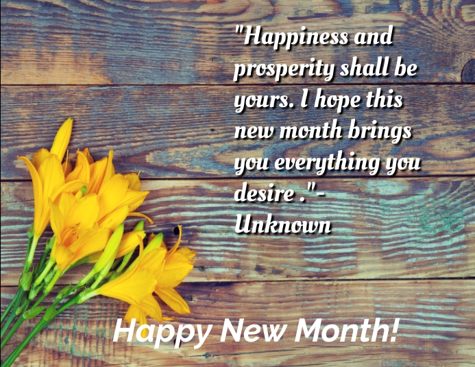 Happy new month Template | PosterMyWall