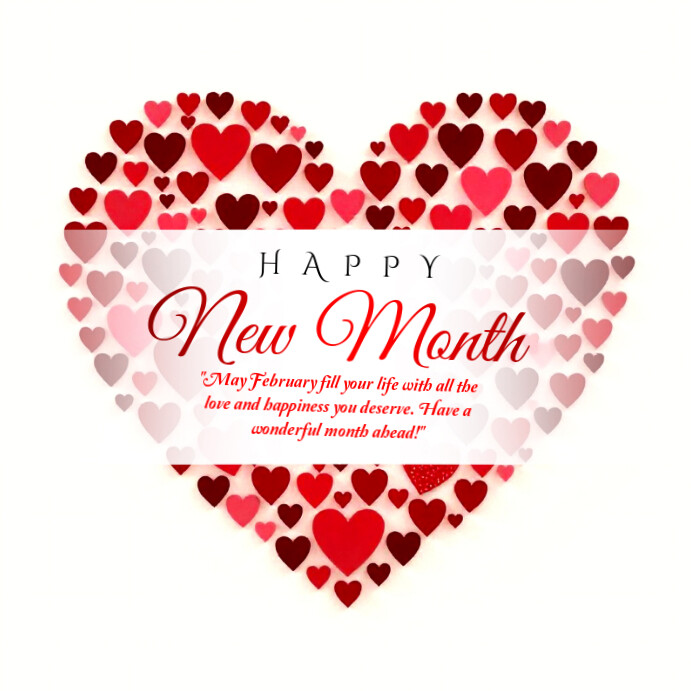 Happy New Month February Template | PosterMyWall