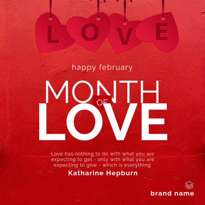 happy new month February flyer (2) Template | PosterMyWall