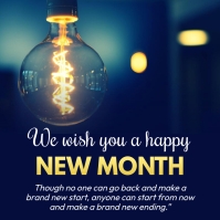 Happy new month message Template | PosterMyWall