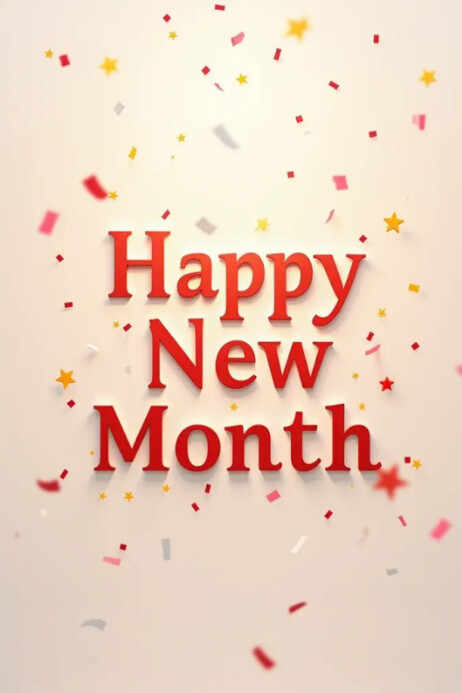 happy new month flyer Template | PosterMyWall