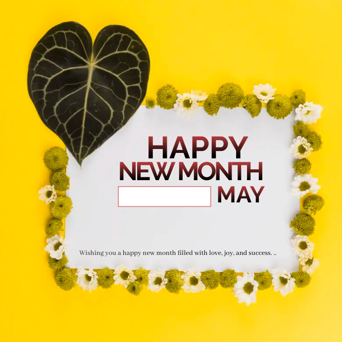 Modèle Happy new month flyer | PosterMyWall