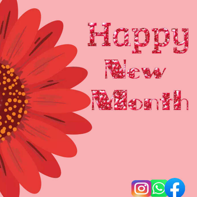 Happy New month flyer template | PosterMyWall