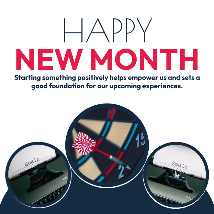 happy new month flyer template | PosterMyWall