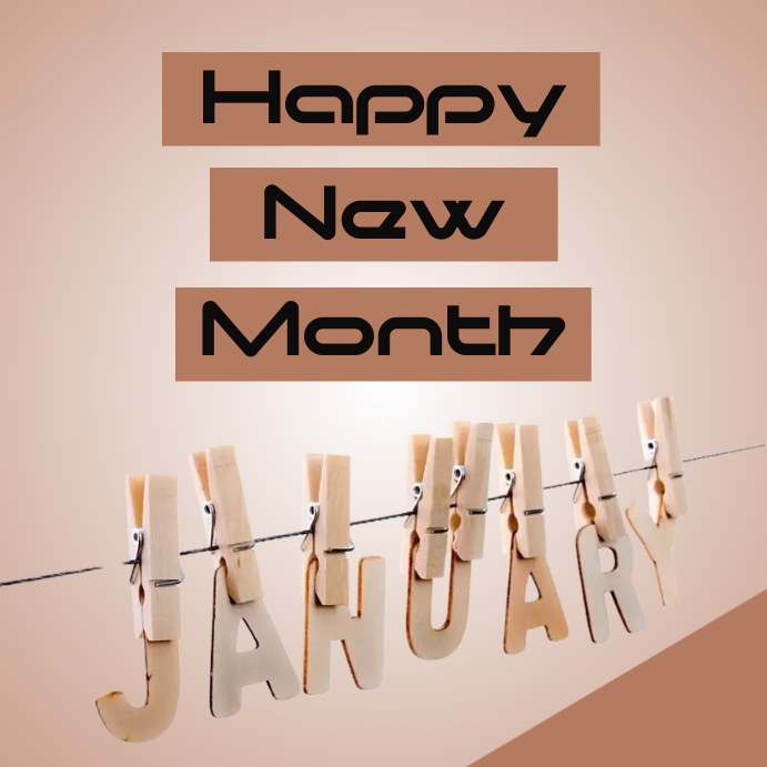 Happy New Month-January Template | PosterMyWall