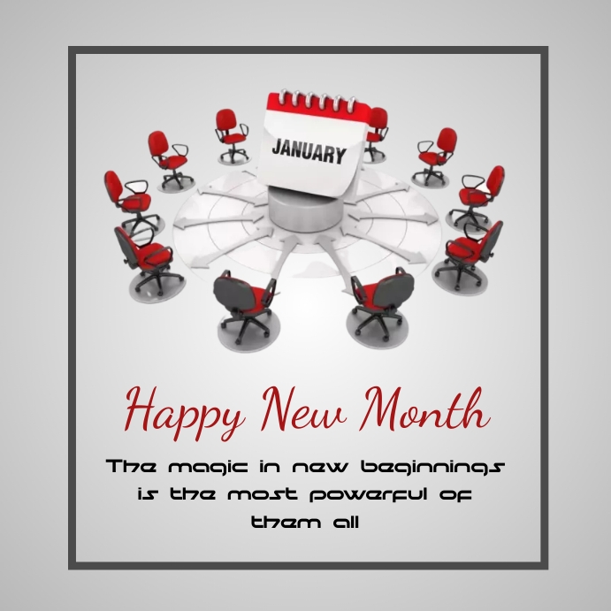 Happy New Month-January Template | PosterMyWall