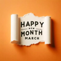 Happy new month march Template | PosterMyWall
