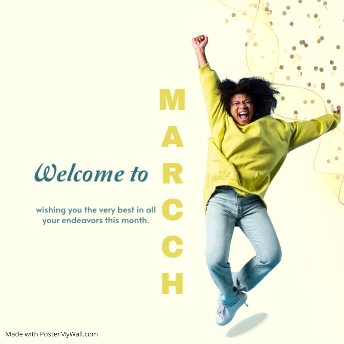 Happy new month march Template | PosterMyWall