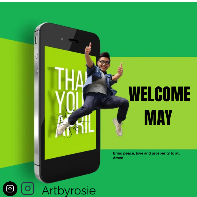 HAPPY NEW MONTH MAY Template | PosterMyWall
