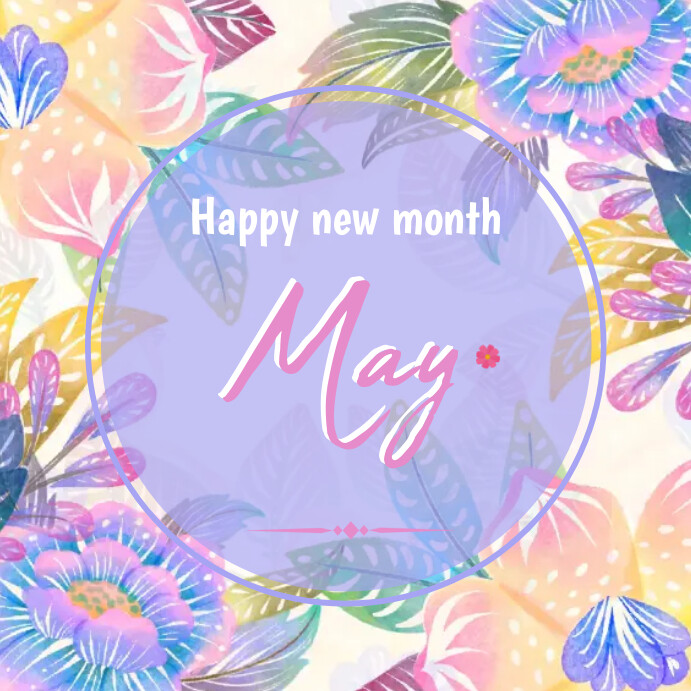 Plantilla de Happy new month may | PosterMyWall
