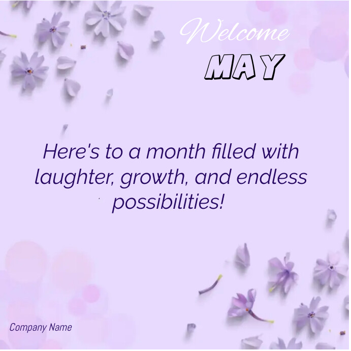 Happy new month May Template | PosterMyWall