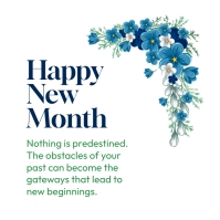 Happy new month message Template | PosterMyWall