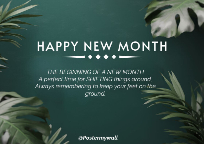 Happy New month motivation Template | PosterMyWall