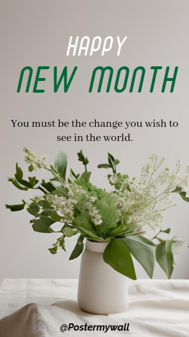 Happy New month motivational Quote Template | PosterMyWall