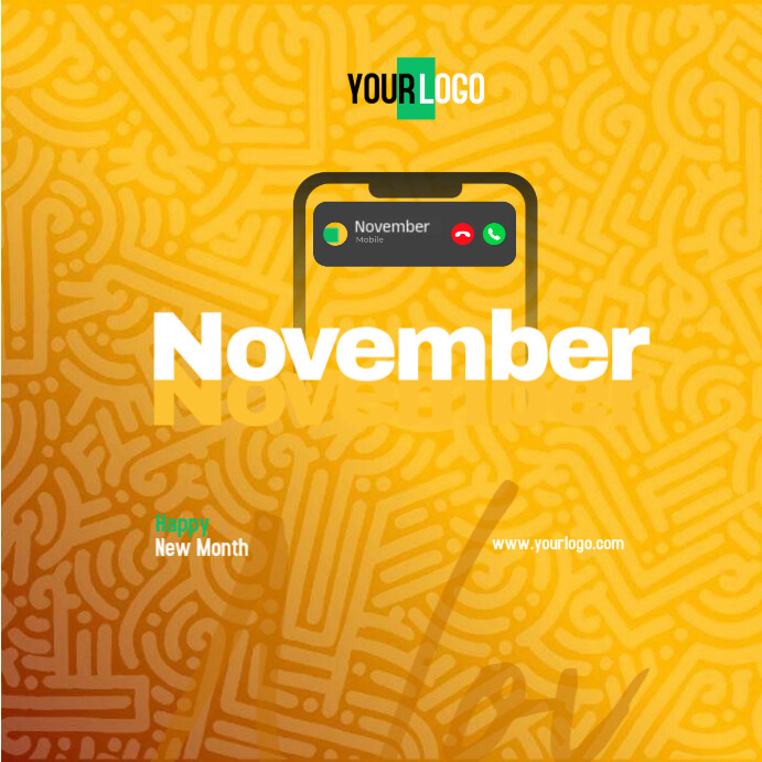 Happy New Month November Template | PosterMyWall