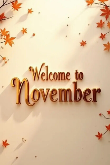 happy new month November Template | PosterMyWall