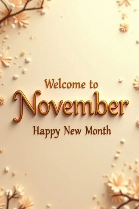 happy new month November Template | PosterMyWall