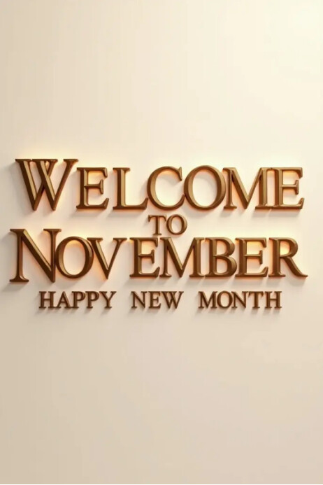 happy new month November Template | PosterMyWall