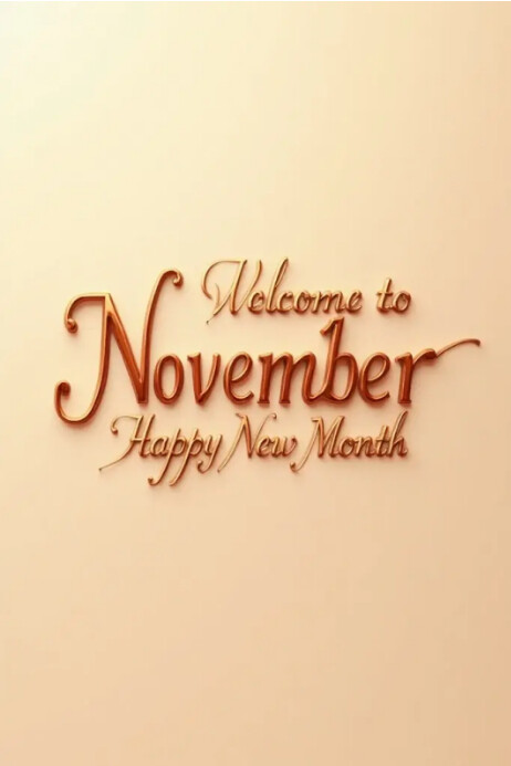 happy new month November Template | PosterMyWall