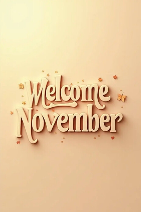 happy new month November Templat | PosterMyWall