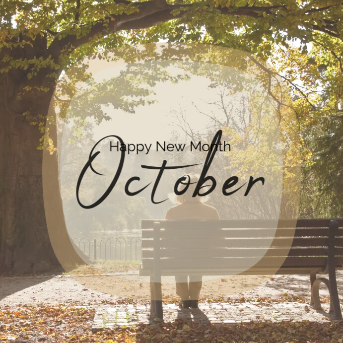 Modèle HAPPY NEW MONTH OCTOBER | PosterMyWall