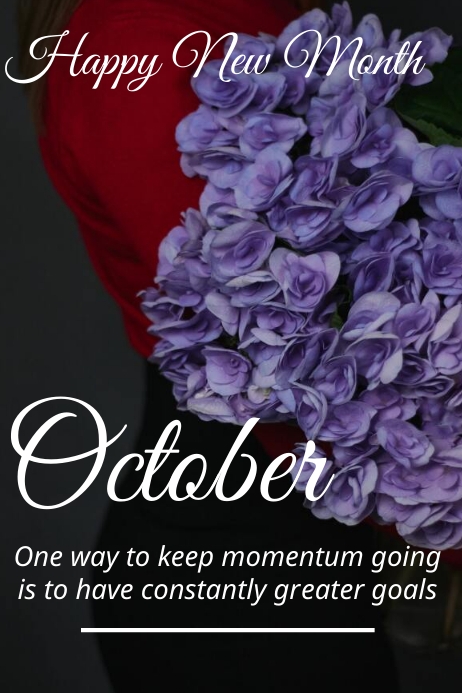 Happy New Month October Template | PosterMyWall