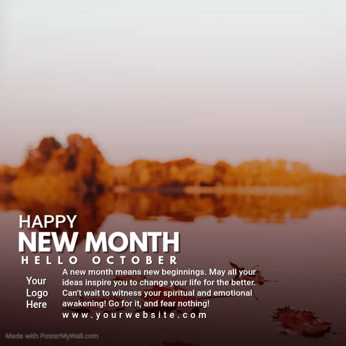 Copy of Happy New Month October IG flyer | PosterMyWall