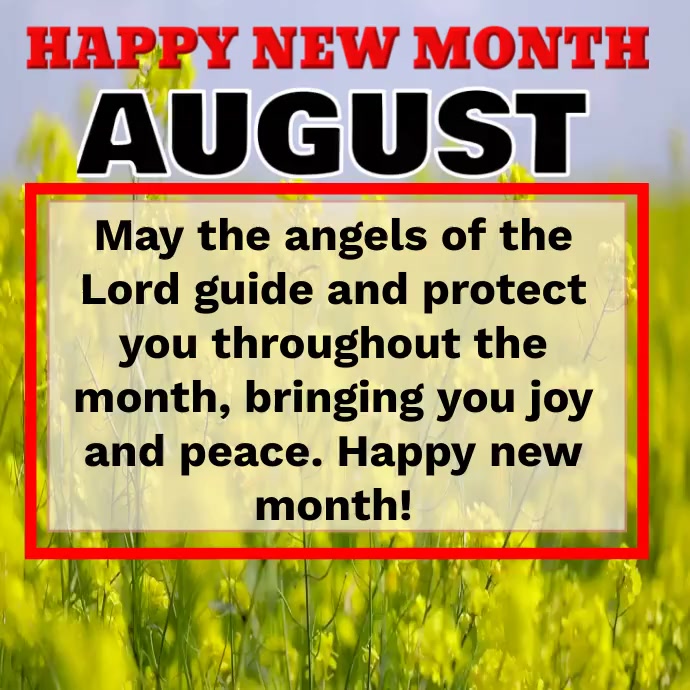 Plantilla de Happy new month of August design video | PosterMyWall