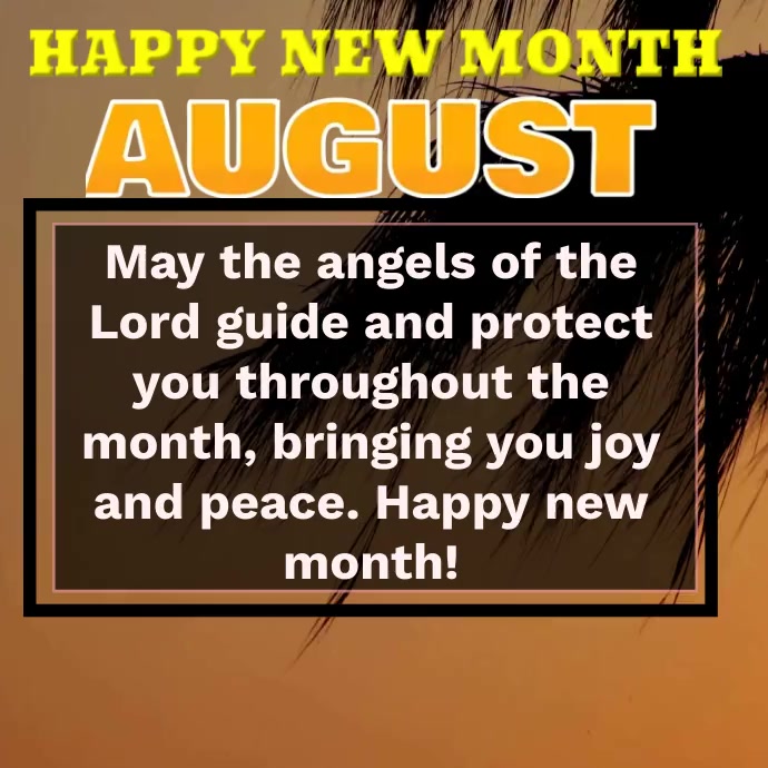 Plantilla de Happy new month of August design video | PosterMyWall