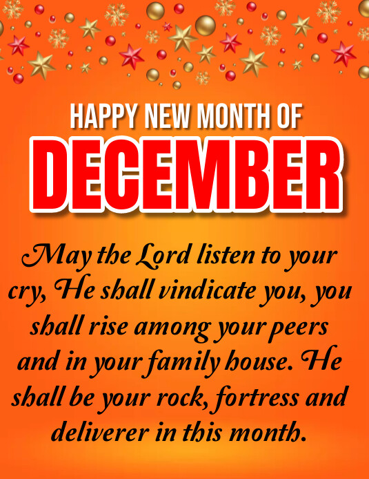 Happy new month of December greeting Template | PosterMyWall