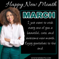 Happy new month of March template video | PosterMyWall
