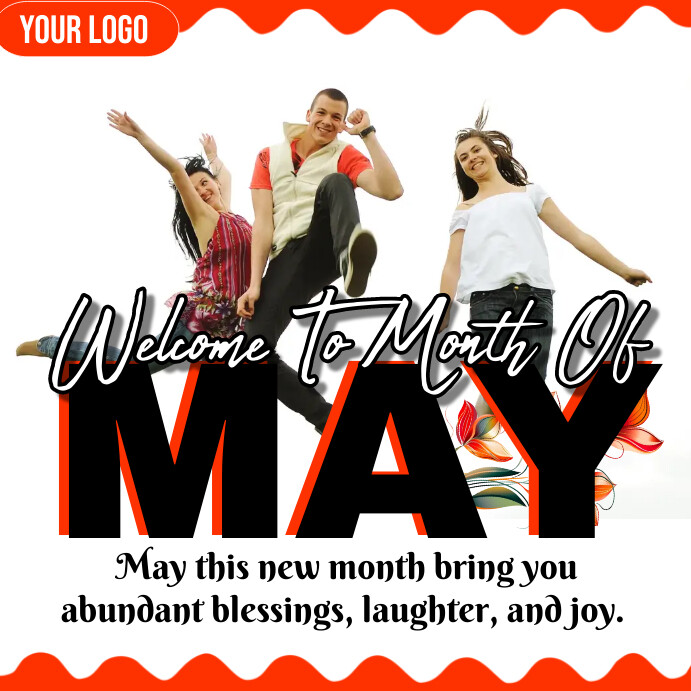 Happy new month of may design template | PosterMyWall