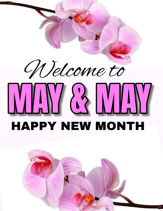Plantilla de Happy new month of may greeting card | PosterMyWall