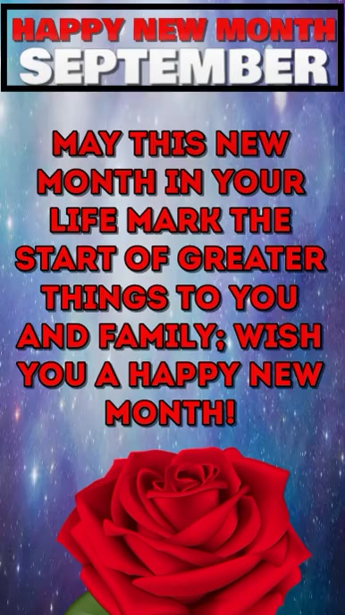 Copy of Happy new month of September design video | PosterMyWall
