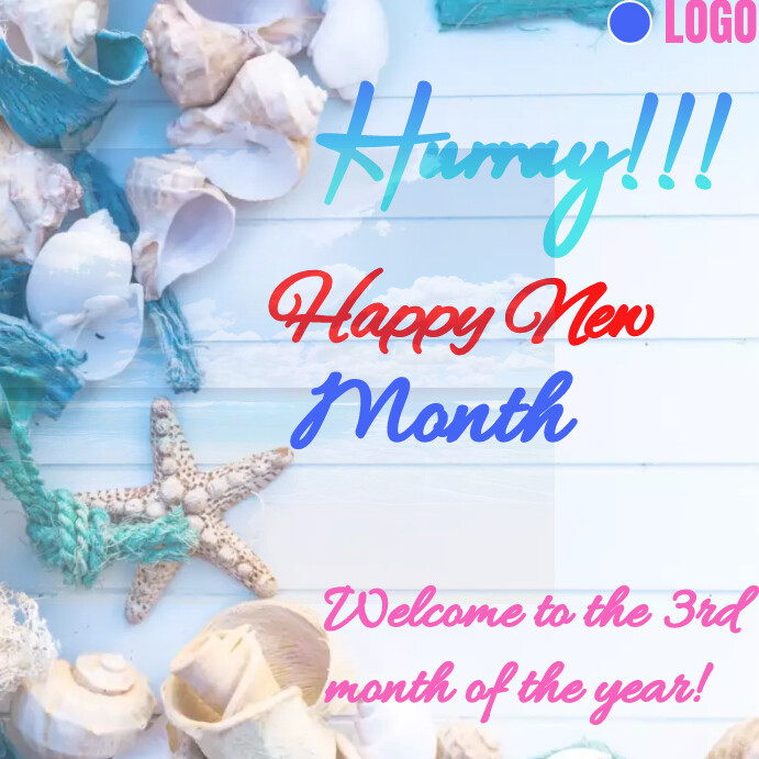 Happy new month post Template | PosterMyWall