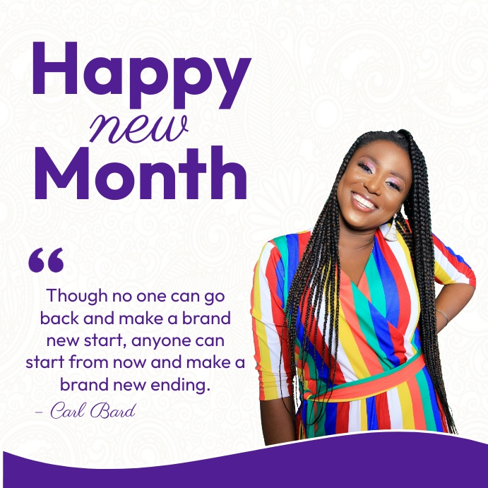 happy new month quote Template | PosterMyWall