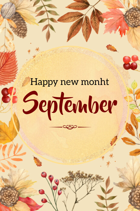 happy new month september Template | PosterMyWall