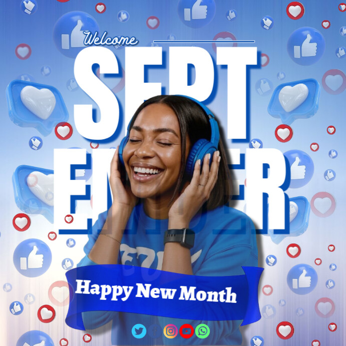 Copy of Happy New Month - September | PosterMyWall