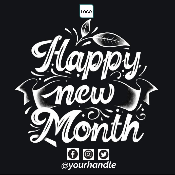 Plantilla de Happy New Month Template | PosterMyWall